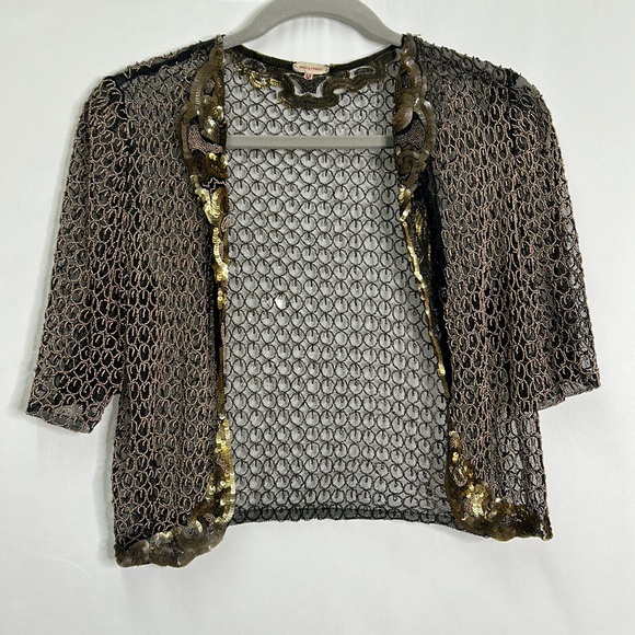 Vintage | Tops | Heavily Beaded Vintage Sequin France Cropped Cardigan ...